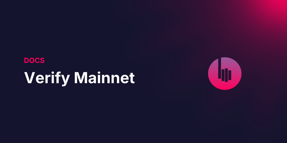 Verify Mainnet | BitSong